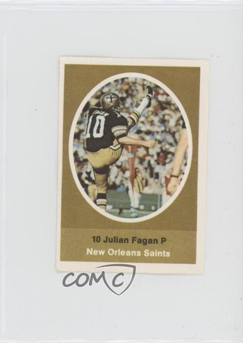 1972 Sunoco NFL Action Player Stamps Julian Fagan | eBay