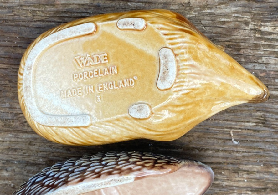 Vintage Wade Whimsies Porcelain Hedgehog Trinket Box / Pin Dish 10cm ...