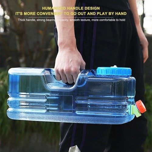 5.5/10L Water Bottle Bucket Tap Container Drinking Carry Picnic Camping ...