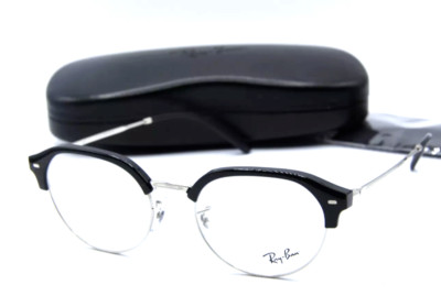New Ray-Ban Reading Glasses RB 7229 2000 51-20 145 Black & Silver ...