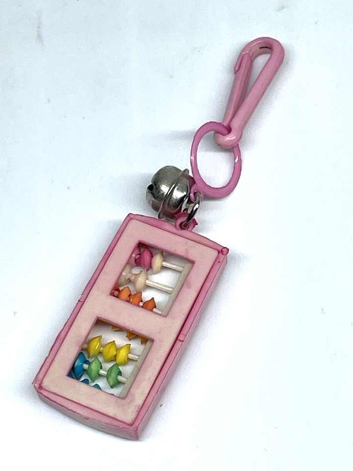 Vintage 1980s Plastic Bell Charm Pink ABACUS Charm for 80s Necklace | eBay
