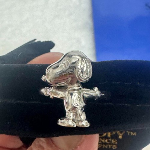 Snoopy silver ring size 17 rare size From Japan | eBay