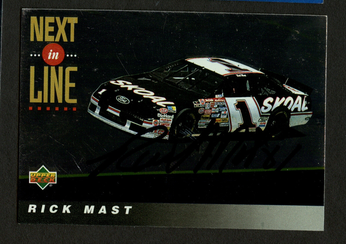 Rick Mast #112 signed autograph auto 1994 Upper Deck NASCAR Trading ...