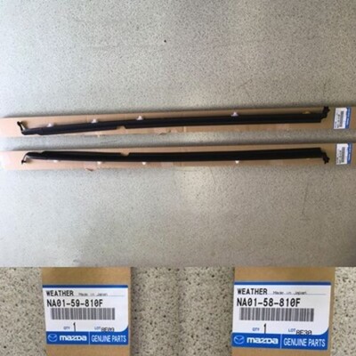 MAZDA genuine MIATA MX5 WEATHERSTRIP SEALS DOOR GLASS WINDOW LEFT RIGHT ...