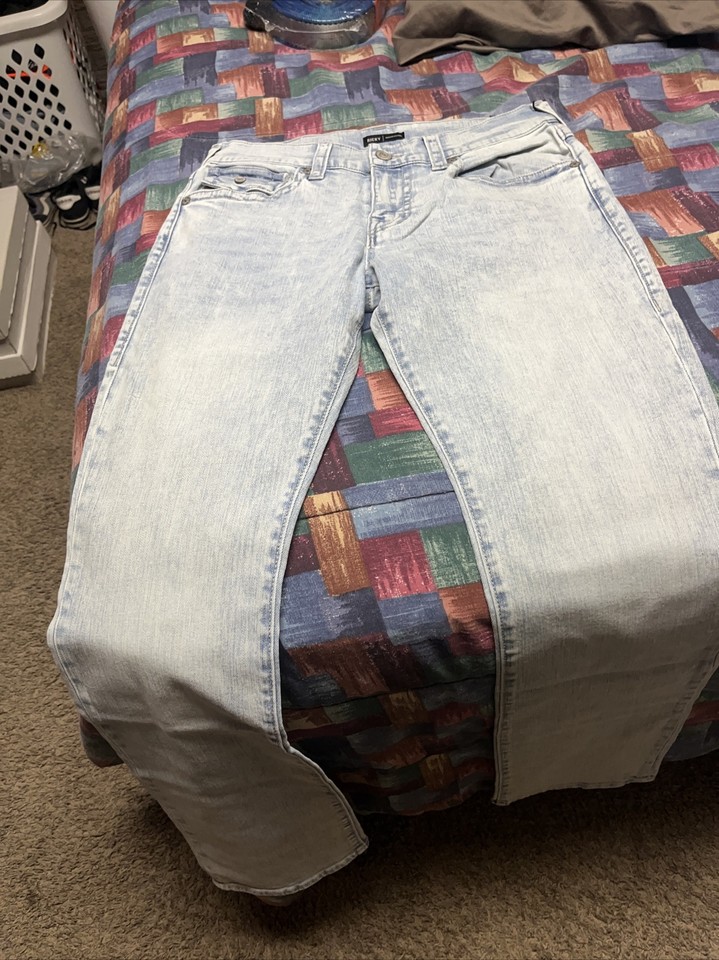 True Religion World Tour Ricky Relaxed Straight Denim Blue Jeans Mens ...