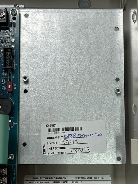 Simplex 4004 R Suppression Release Panel New | eBay