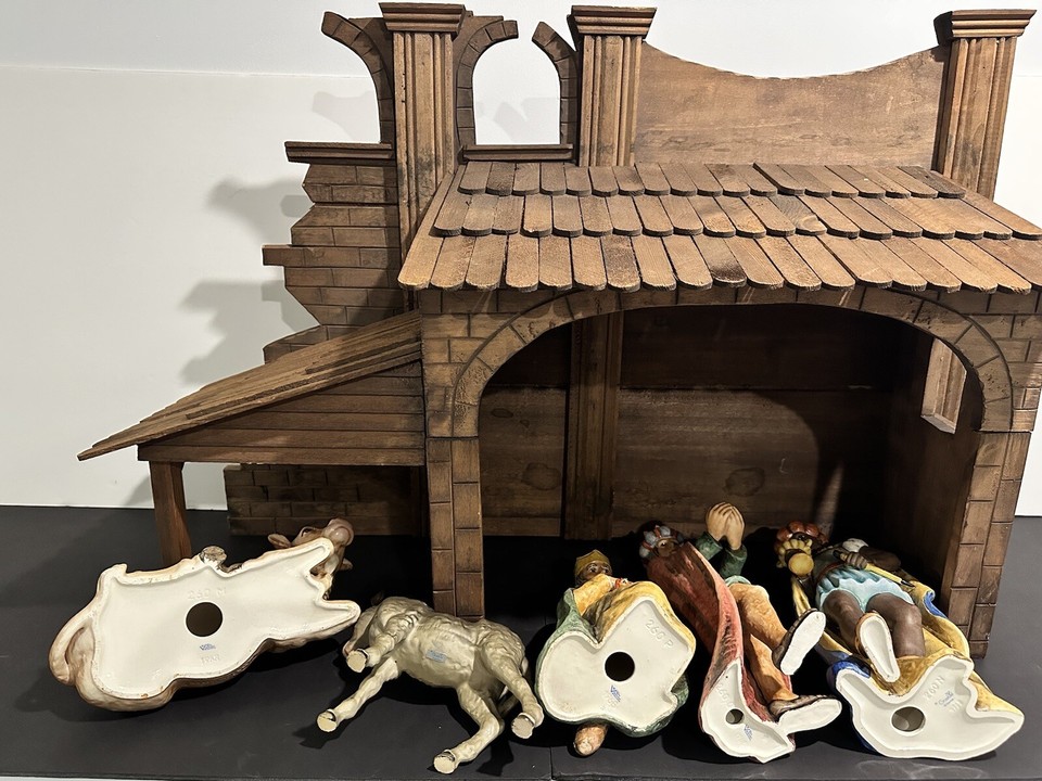 RARE Hummel 260 Jumbo Nativity Set 16 Pieces With Original Crèche ...
