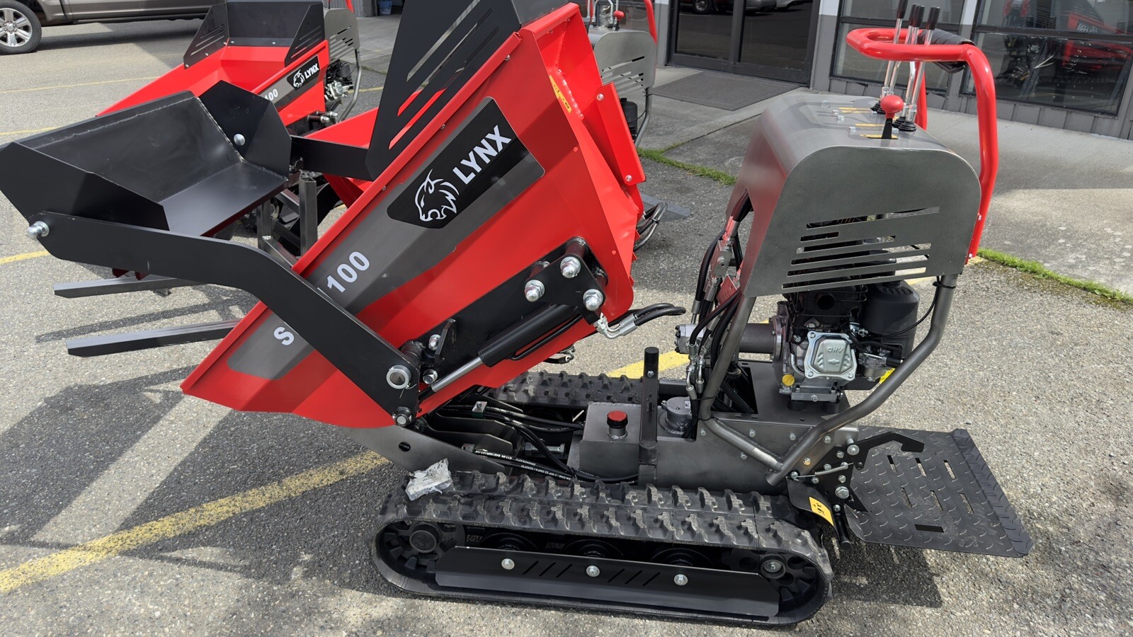 LYNX SLT-1100 PRO HYDRAULIC MINI DUMPER, TRACK WHEELBARROW SELF LOADER ...