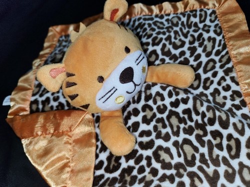 Garanimals Tiger Orange Brown Lovey Security Blanket Satin Back Trim | eBay