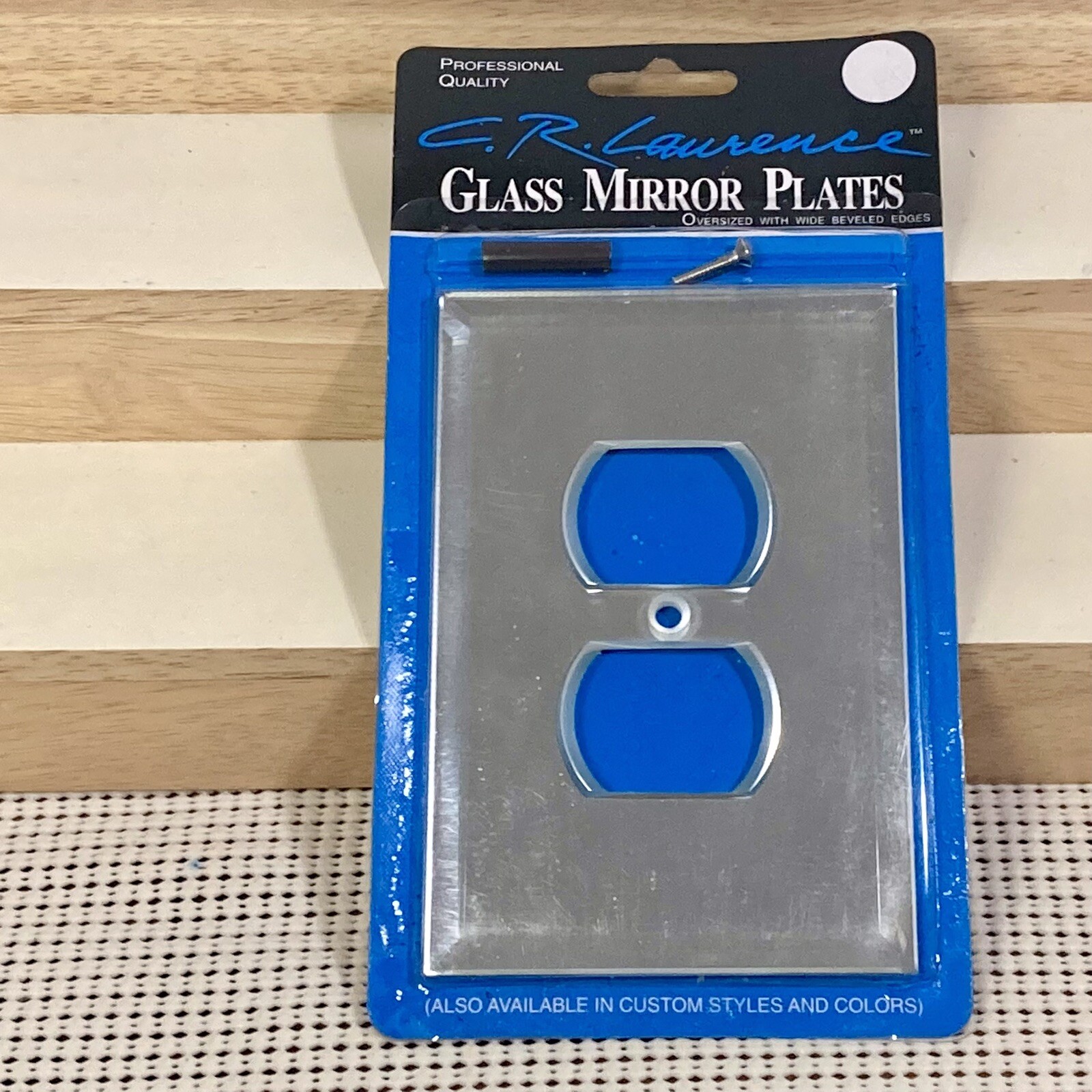 Glass Mirror Plates (3) Switch & Outlet Plates NOS plus 2 Clear Outlet ...