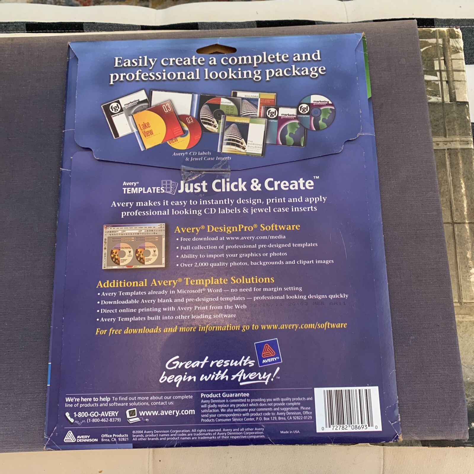 Avery CD/DVD Jewel Case Inserts for Ink Jet Printers White Pack of 20 ...