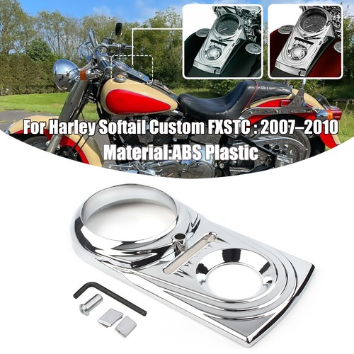 Motorcycle Chrome Dash Panel Insert Cover For Harley Dyna Wide Glide ...