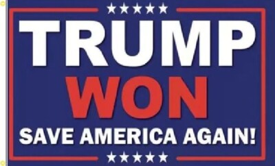 6X10 FT DONALD TRUMP 2024 TRUMP WON SAVE AMERICA AGAIN! HUGE FLAG ...