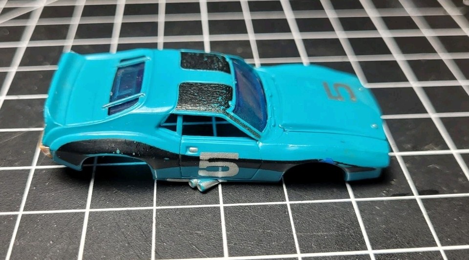 AURORA AFX HO Scale No 1906 Javelin AMX Trans Am Blue Black Silver ...