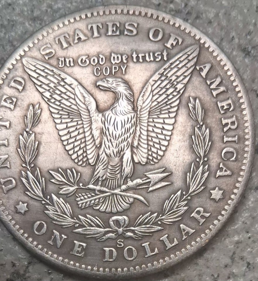 3 Types 1794 Flowing Hair 1877 Trade Dollar 1879 Morgan Silver Dollar ...