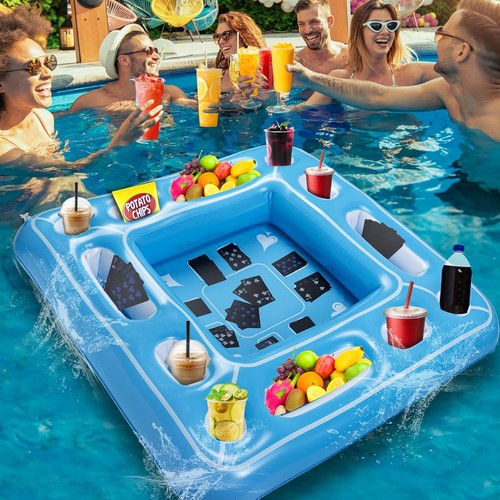 Floating Game Table for Pool - Inflatable Floating Table with ...