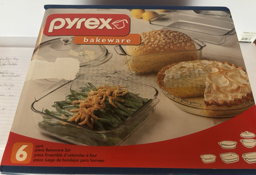 Vintage Pyrex Bakeware 6 Pc Set of Baking Dishes - See Decription ...
