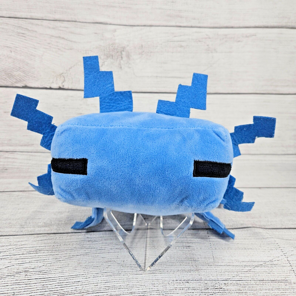 Minecraft Axolotl Plush Toy - Blue - Soft - 12" Inches Long w/ Tail ...