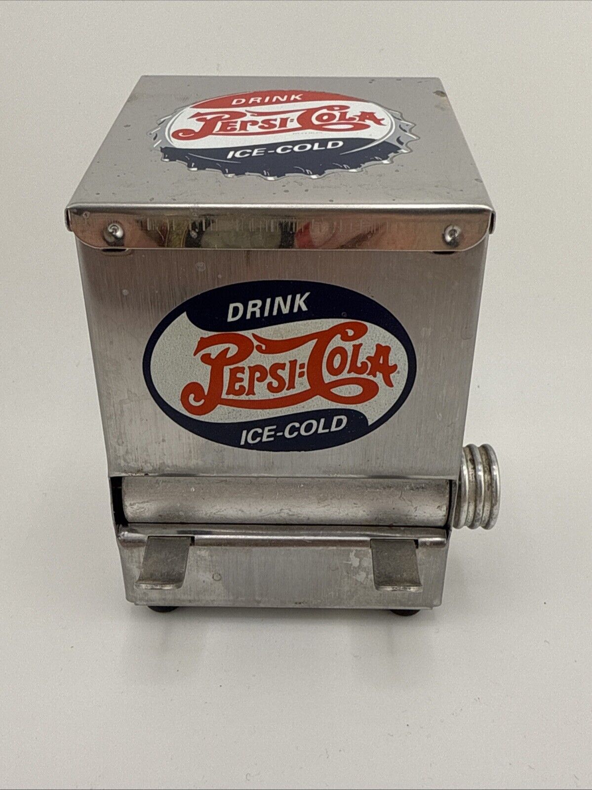 Official Vintage Pepsi-Cola Metal Toothpick Dispenser Perfect Condition ...