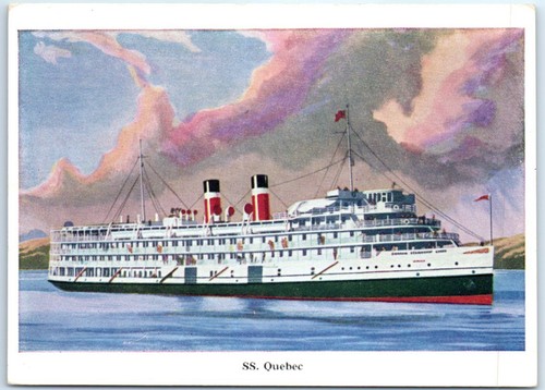Postcard - SS. Quebec - Canada Steamship Lines | eBay