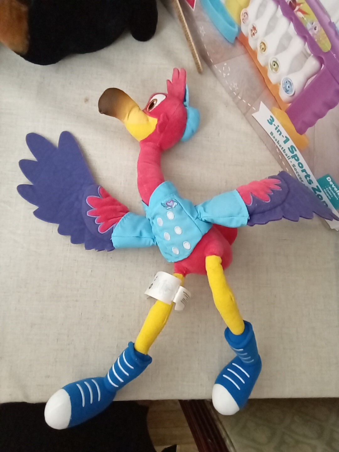 Disney Jr TOTS Freddy the Flamingo Baby Delivery Bird Plush 21” Stork ...