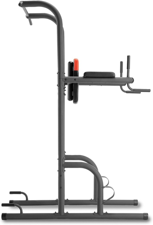 Weider Power Tower with Four Workout Stations Push Pull Up AB Dip 300lb ...