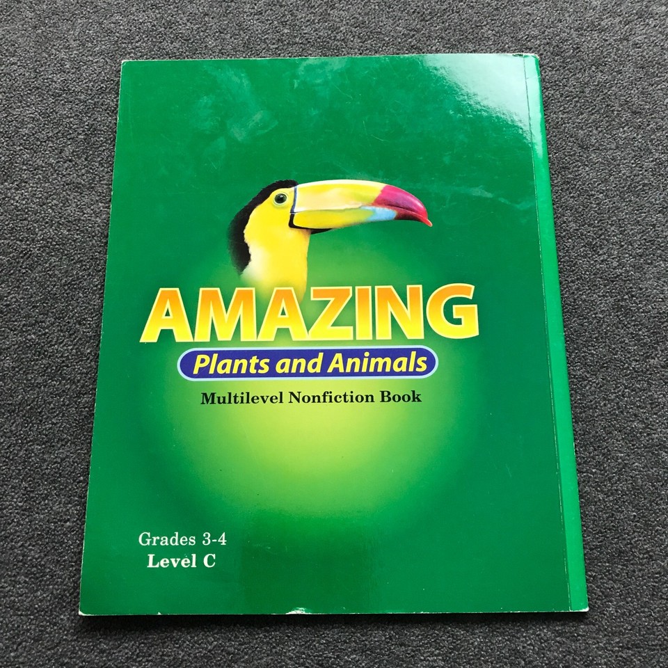 Amazing Plants and Animals Multilevel Nonfiction Book, Grade 3-4, Level ...