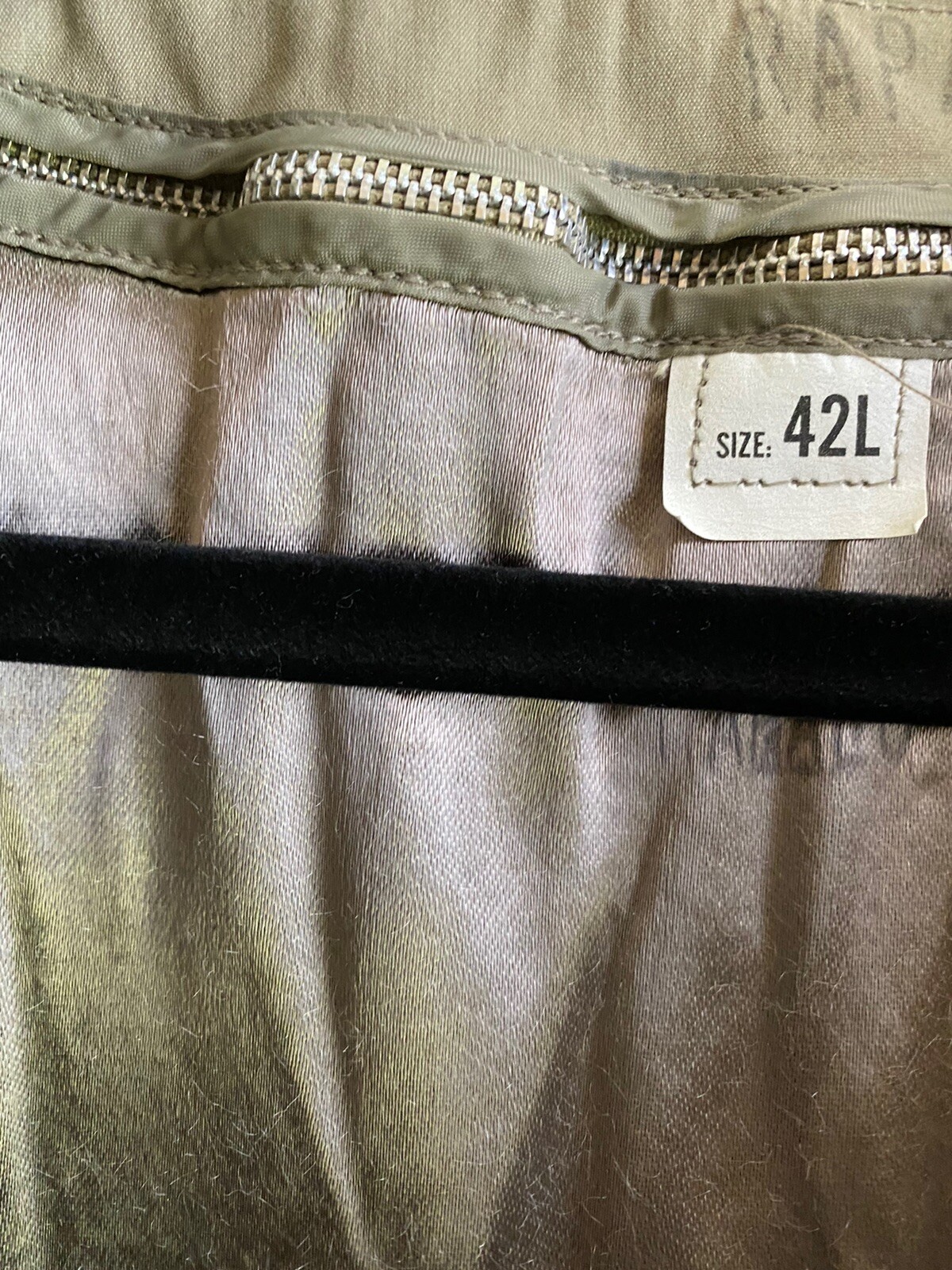 USMC All Weather Coat Long Trench Military Issue Mens 42L Large Green ...