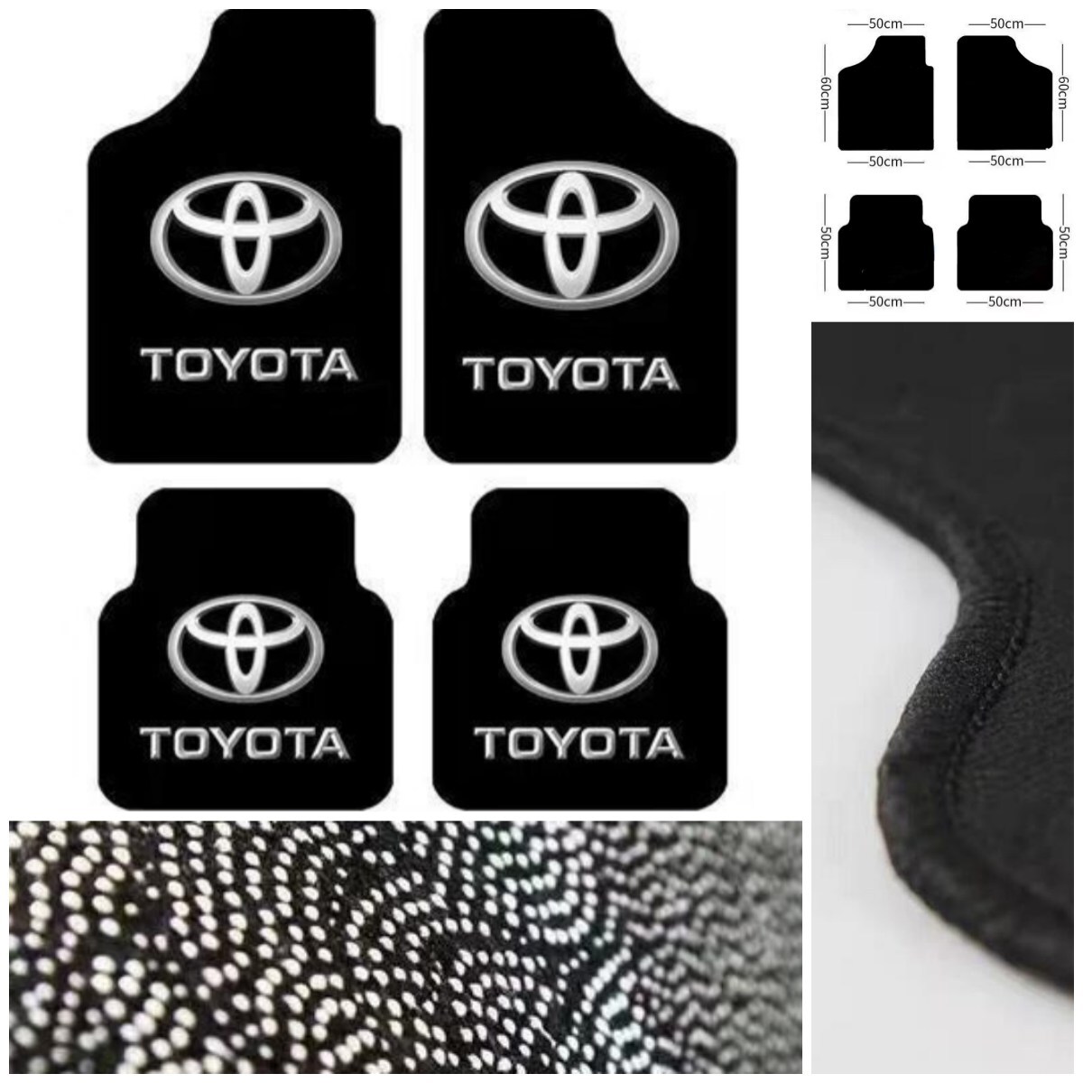 4 Pcs For Toyota All Series Car Floor Mat Auto Carpets Liners Rugs Pad ...