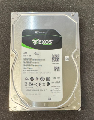 Seagate Exos ST4000NM000A 4TB 7200 RPM SATA 6Gb/s 3.5" Enterprise Hard ...