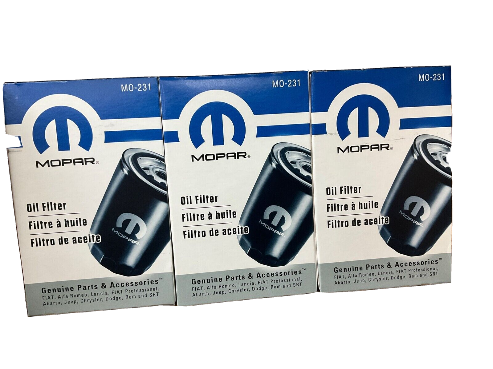 3 Genuine Mopar Engine Oil Filter 05184231AB/AA MO-231 | eBay