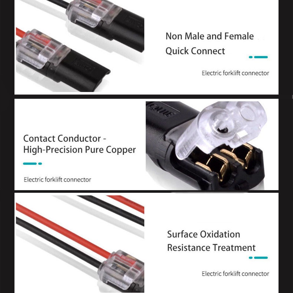 10X 12V Wire Cable Snap In Connectors Terminal Connection Joiners Car ...