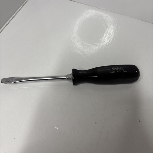 Snap-on Tools SSD8 3/8" Flathead Screwdriver Shank Black Handle USA ...