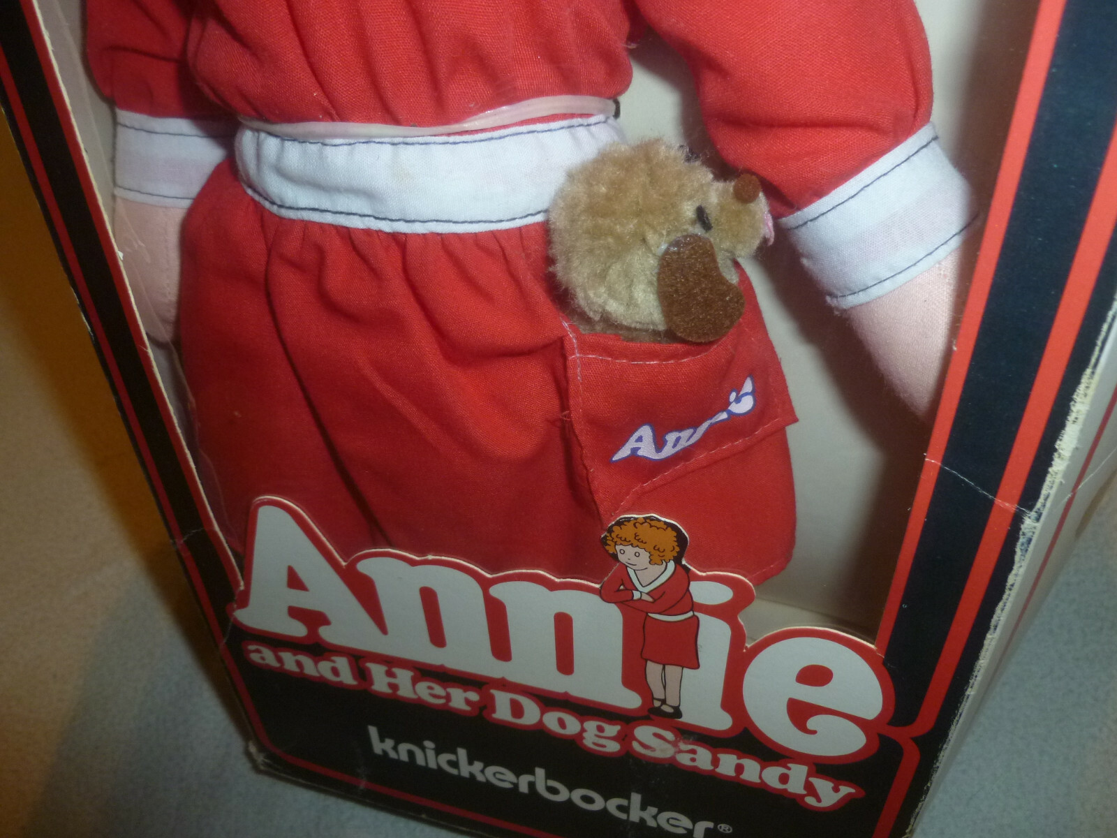 VINTAGE BOXED ANNIE AND HER DOG SANDY RAG SOFT DOLL KNICKERBOCKER 1977 ...
