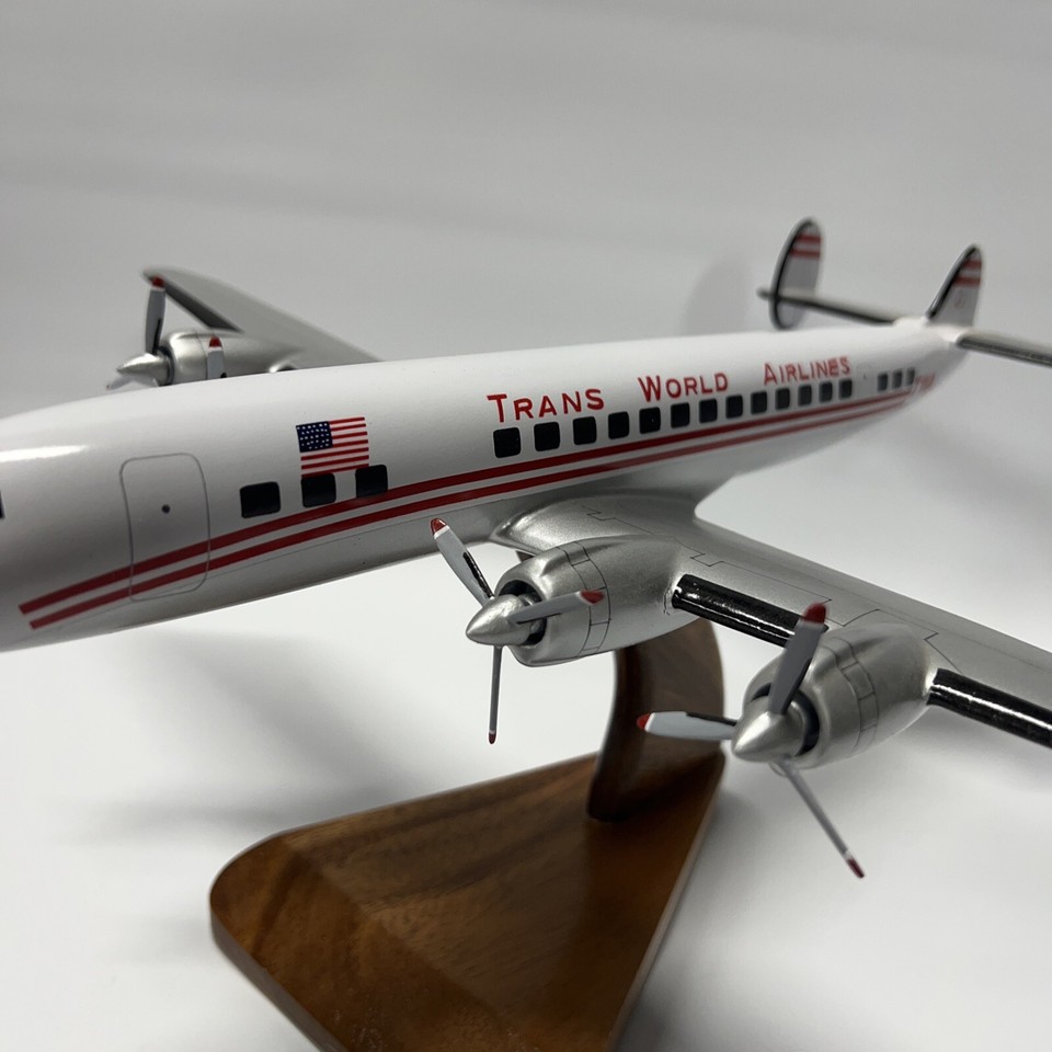 Lockheed L-1049 TWA Super Constellation Airplane 1952 HIGH DETAIL Desk ...