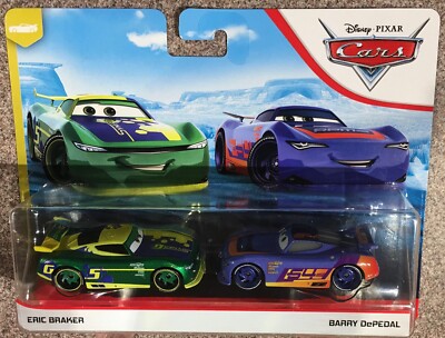 Disney Pixar Cars Eric Braker Barry DePedal 2 Pack Set Mattel GKB76 | eBay
