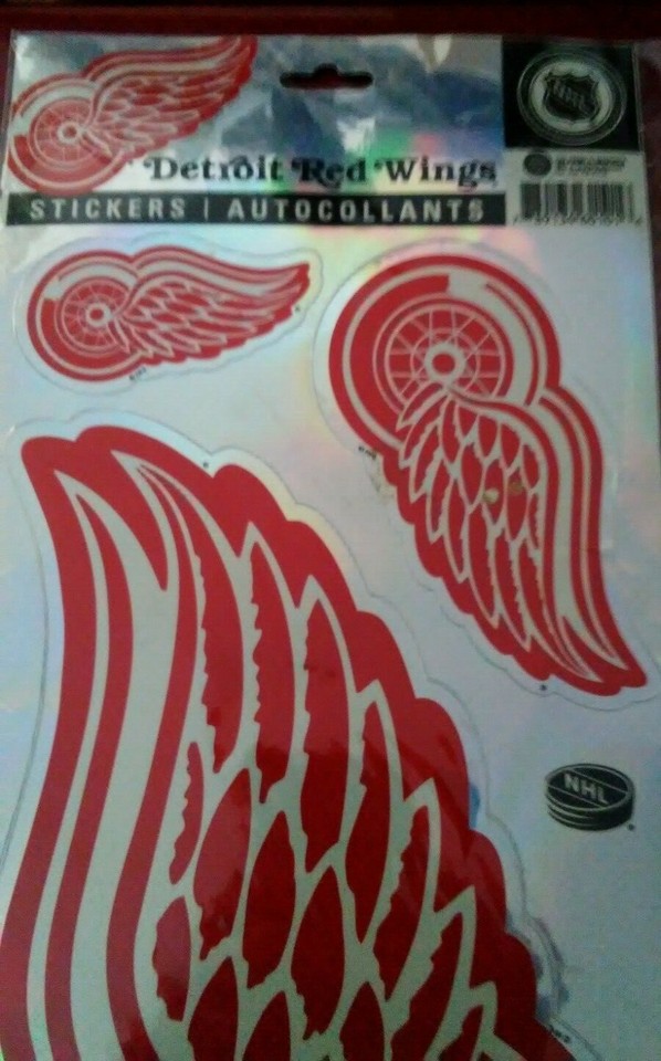 NHL Detroit Red Wings Stickers Autocollants Wheel Wing CPG | eBay