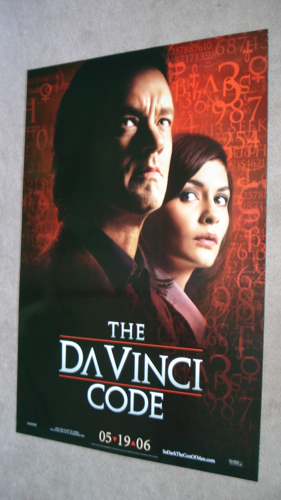 Ron Howard's THE DA VINCI CODE Set of Orig. O/S Posters-Tom Hanks, Audrey Tautou | eBay