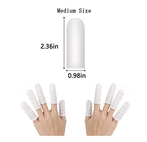 250 Pcs Finger Cots - Disposable Finger Protectors - Latex Rubber ...