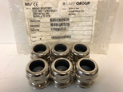 SET OF 6 NEW! LAPP GROUP SKINTOP STRAIN RELIEF CABLE CONNECTORS ...