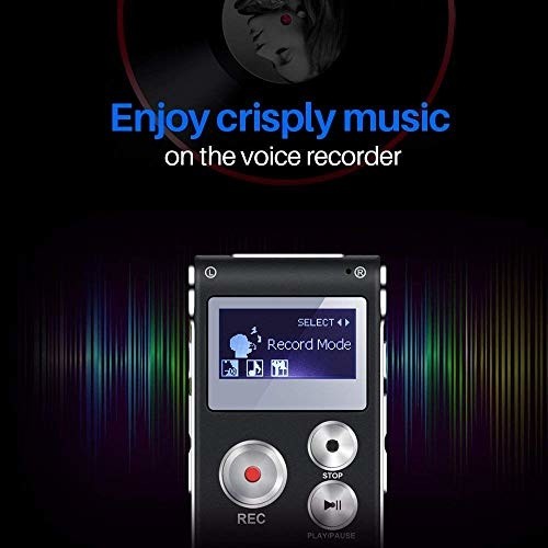 Digital Voice Activated Clear Recorder MP3 Player Speech,Lectures Sound ...