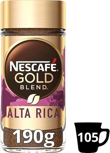 Nescafe Gold Blend Origins Alta Rica Instant Coffee 190g Bold Intense ...