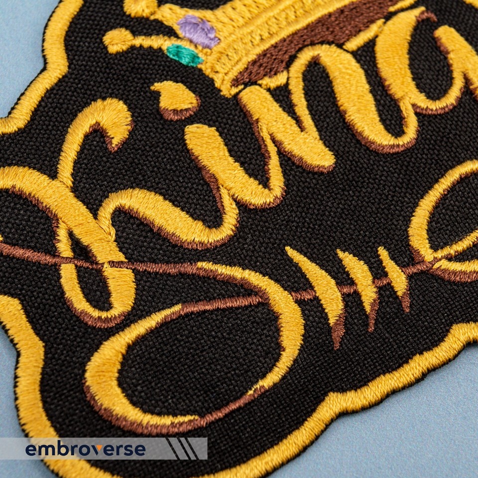 King Patch - Embroidered Gold Crown - Iron On Cool Patches - Size: 3.8 ...