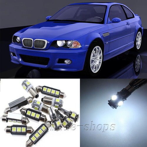 Full 6000K White 9X Interior LED Light Kit for 1998-2005 BMW 3 Series ...
