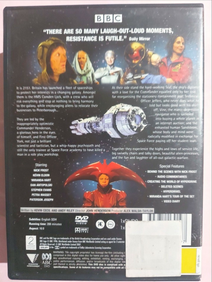 Hyperdrive : Series 1 (2 DVD Set) Region 4, FREE Next Day Post from NSW ...