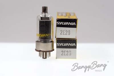 2 Vintage Sylvania 2E26 VHF Transmitting Beam Tetrode Audio Vacuum Tube ...
