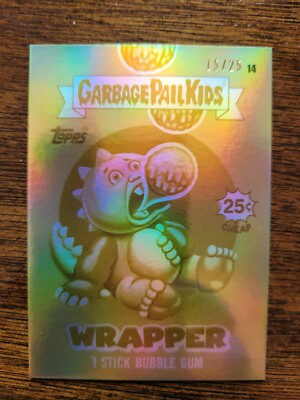 Garbage Pail Kids Game Over Level Three Wrapper Gold Foil #14 15/25 ...