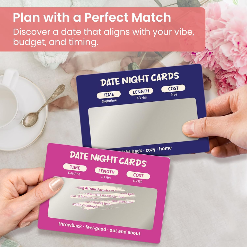 Date Night Cards Game for Couples 35 Fun, Romantic Scratch off Date ...