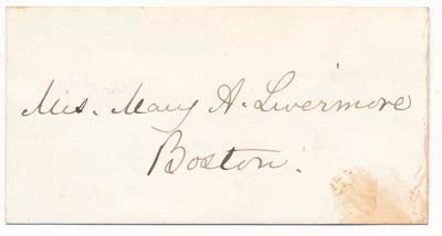 Mary A LIVERMORE / Signature / Unsigned Portrait Signed | eBay