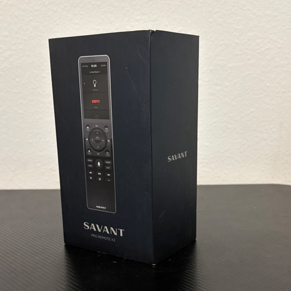 Savant Pro Remote X2 Smart Wireless Remote Control Black Touch Screen ...